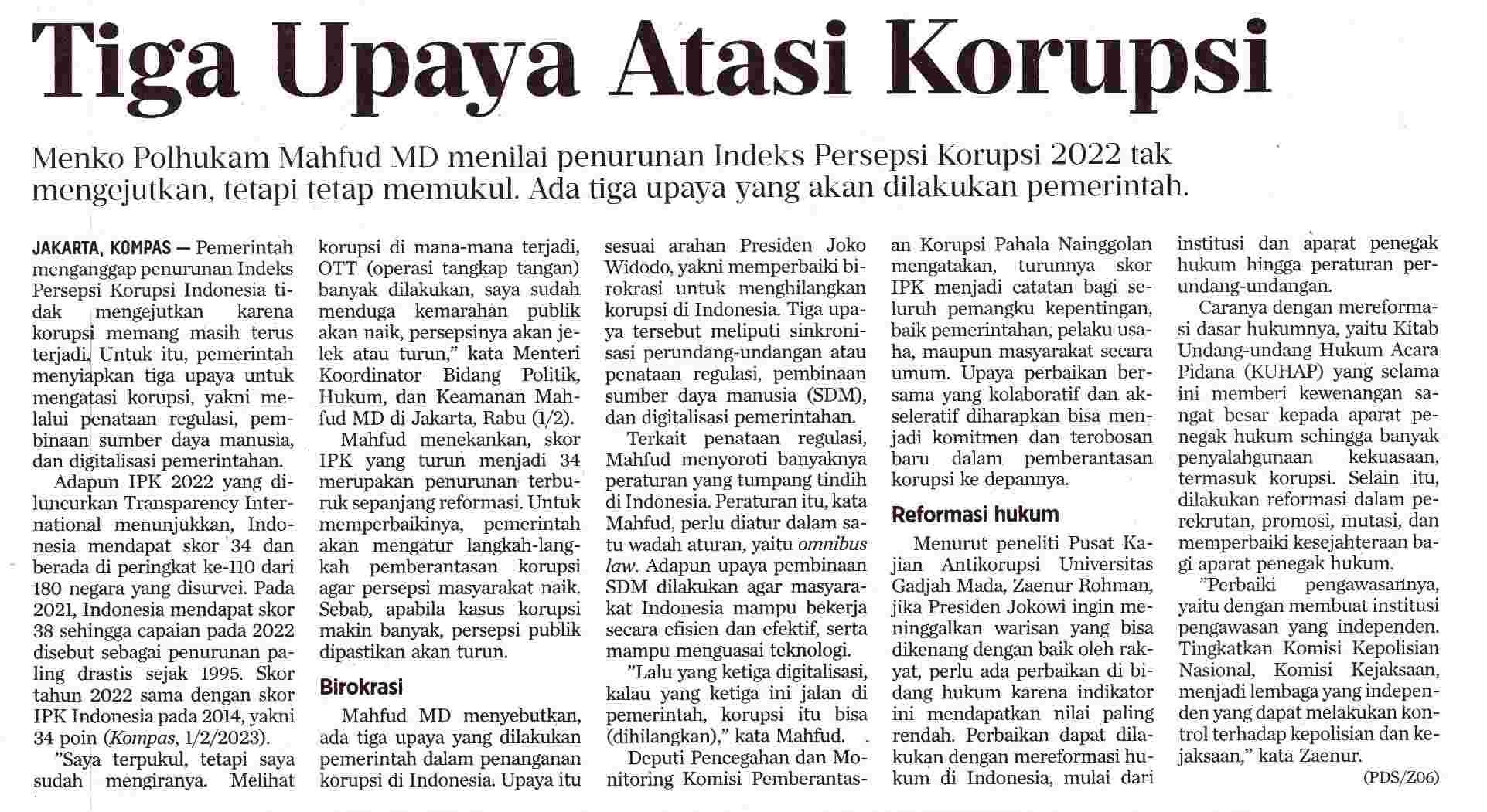 Tiga Upaya Atasi Korupsi Koran Humas Ugm Ac Id
