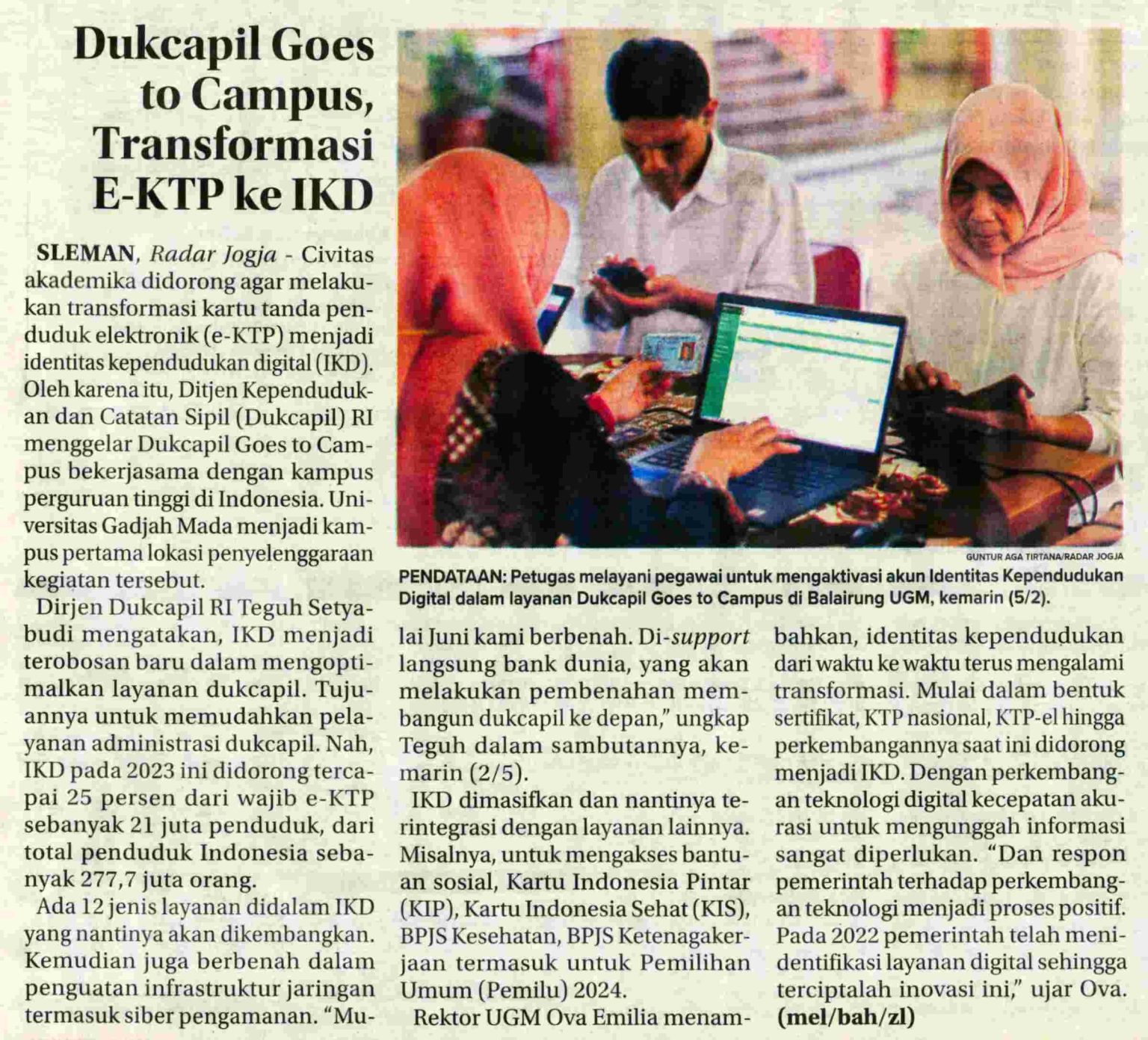 Dukcapil to Campus Transformasi E-KTP ke IKD – koran.humas.ugm.ac.id