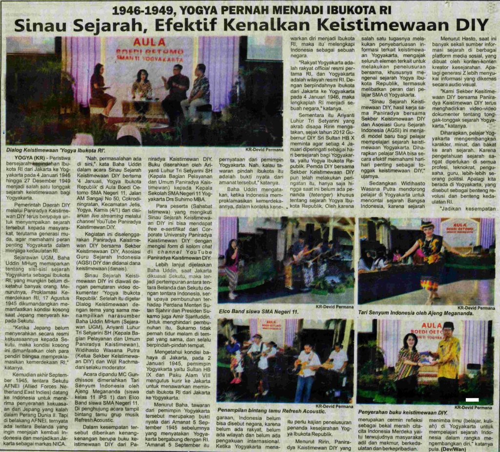 Sinau Sejarah, Efektif Kenalkan Keistimewaan DIY – koran.humas.ugm.ac.id Sinau Sejarah, Efektif Kenalkan Keistimewaan DIY – koran.humas.ugm.ac.id
